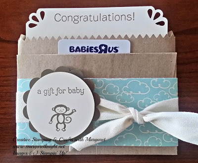 Baby Gift Card Holder - Creative Stamping With Margaret