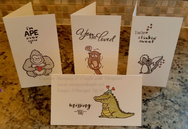 Lunch Bag Note Cards - Creative Stamping With Margaret