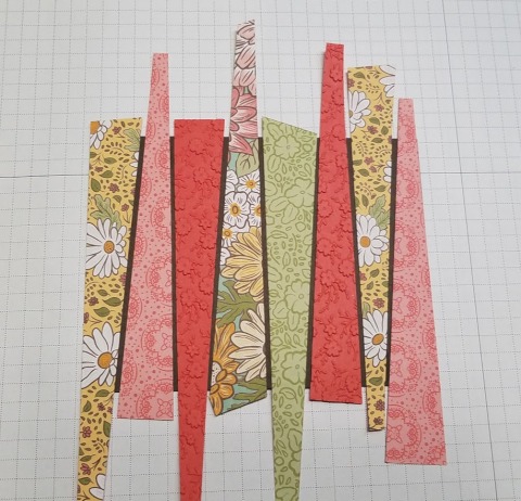 Scrappy Strip Technique - Creative Stamping With Margaret