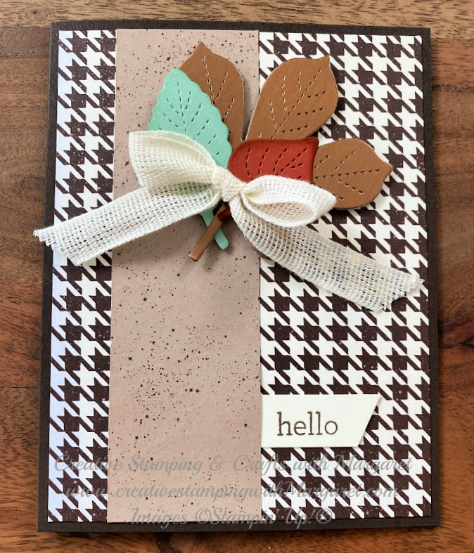 Stitched Leaves - Creative Stamping With Margaret