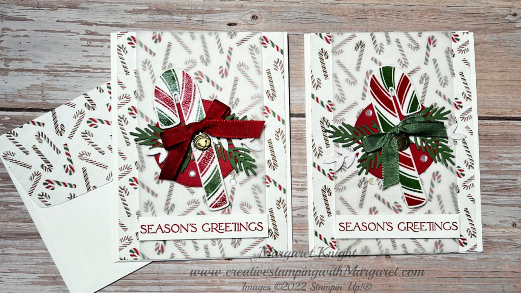 Candy Cane Holiday Card - Creative Stamping With Margaret