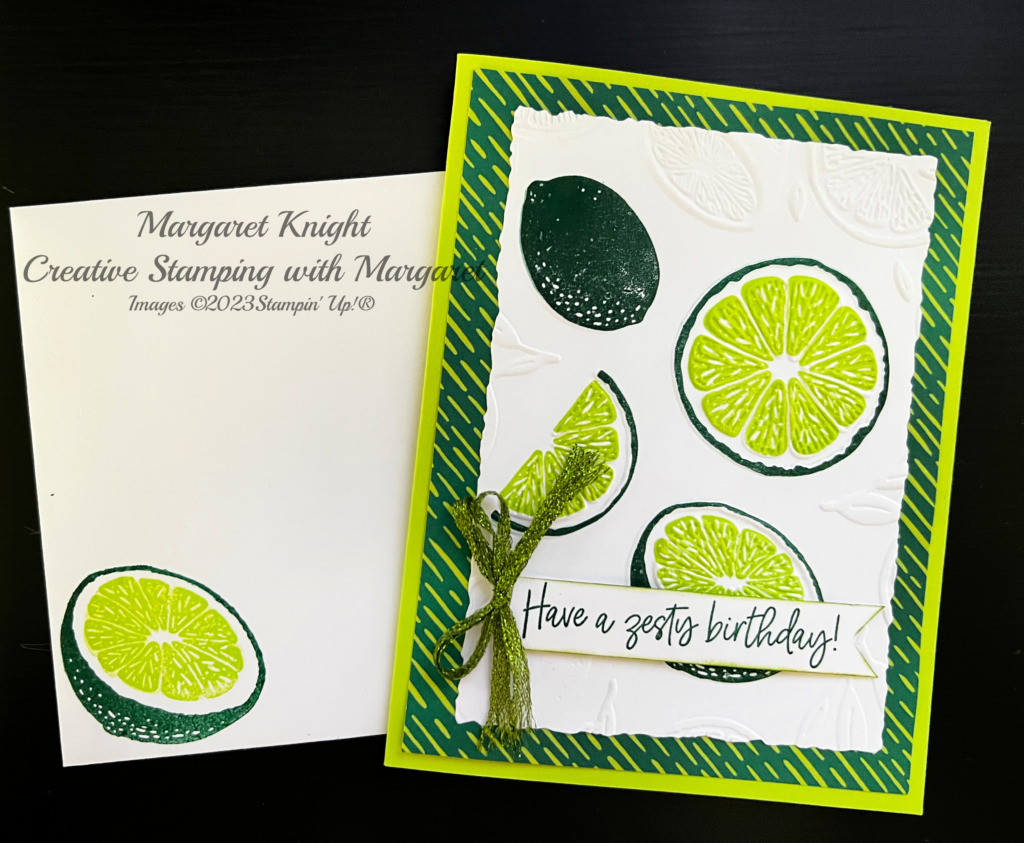 Sweet Citrus Zesty Birthday - Creative Stamping With Margaret