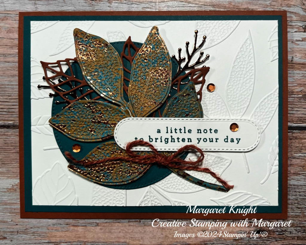 Changing Leaves "A Little Note" - Creative Stamping With Margaret