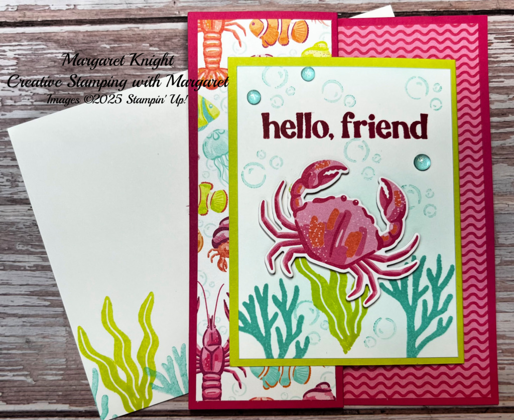 Friends of the Ocean Fun Fold Card - Creative Stamping With Margaret